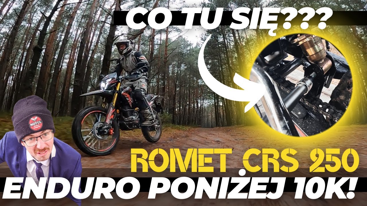 Najtańsze enduro do 10k zł i z papierem? ROMET CRS 250. Co jest nie tak ...