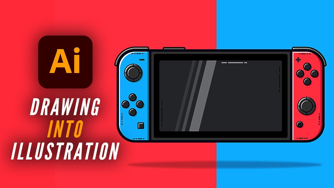 [Complete Tutorial]: How to create Vector Nintendo Switch in Adobe ...