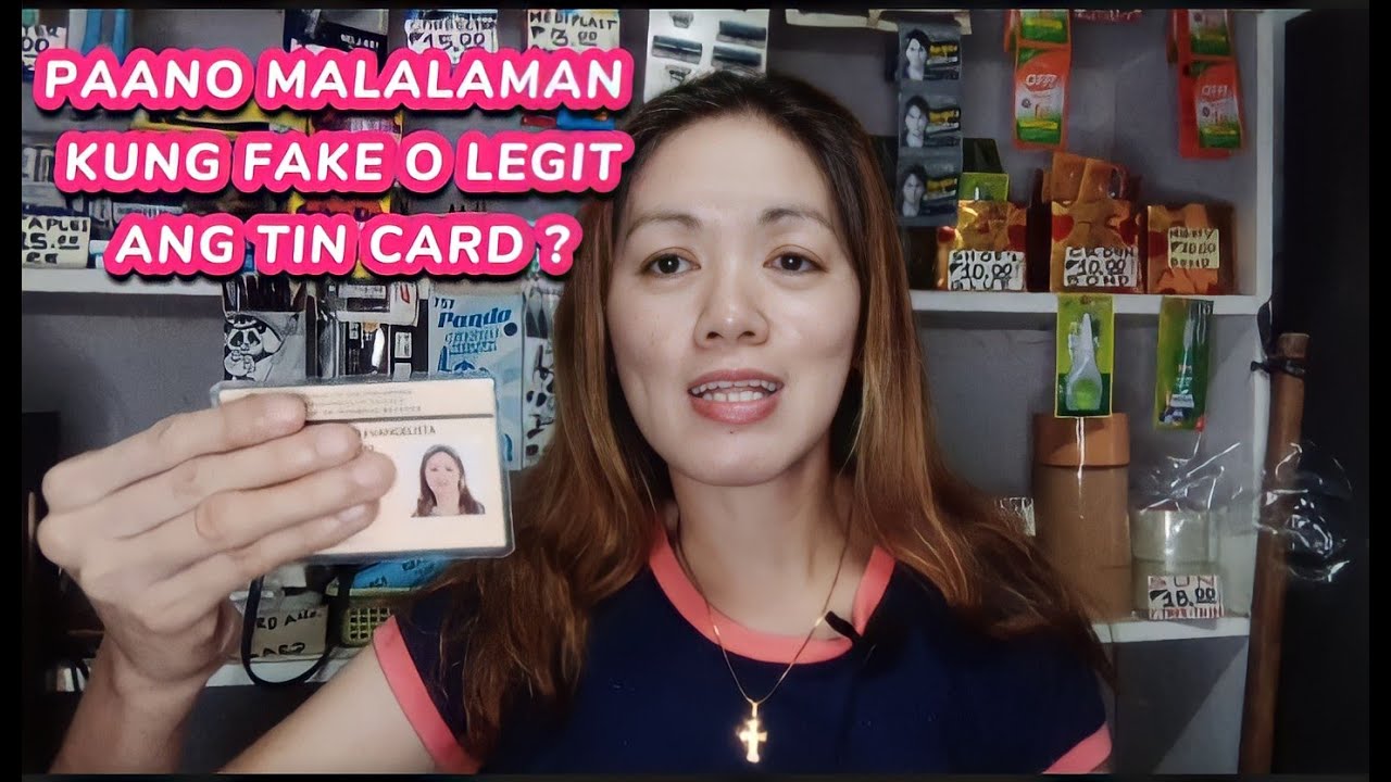 TIN CARD PAANO BA MALALAMAN KUNG LEGIT ITO O FAKE AT BAKIT IMPORTANTE ...