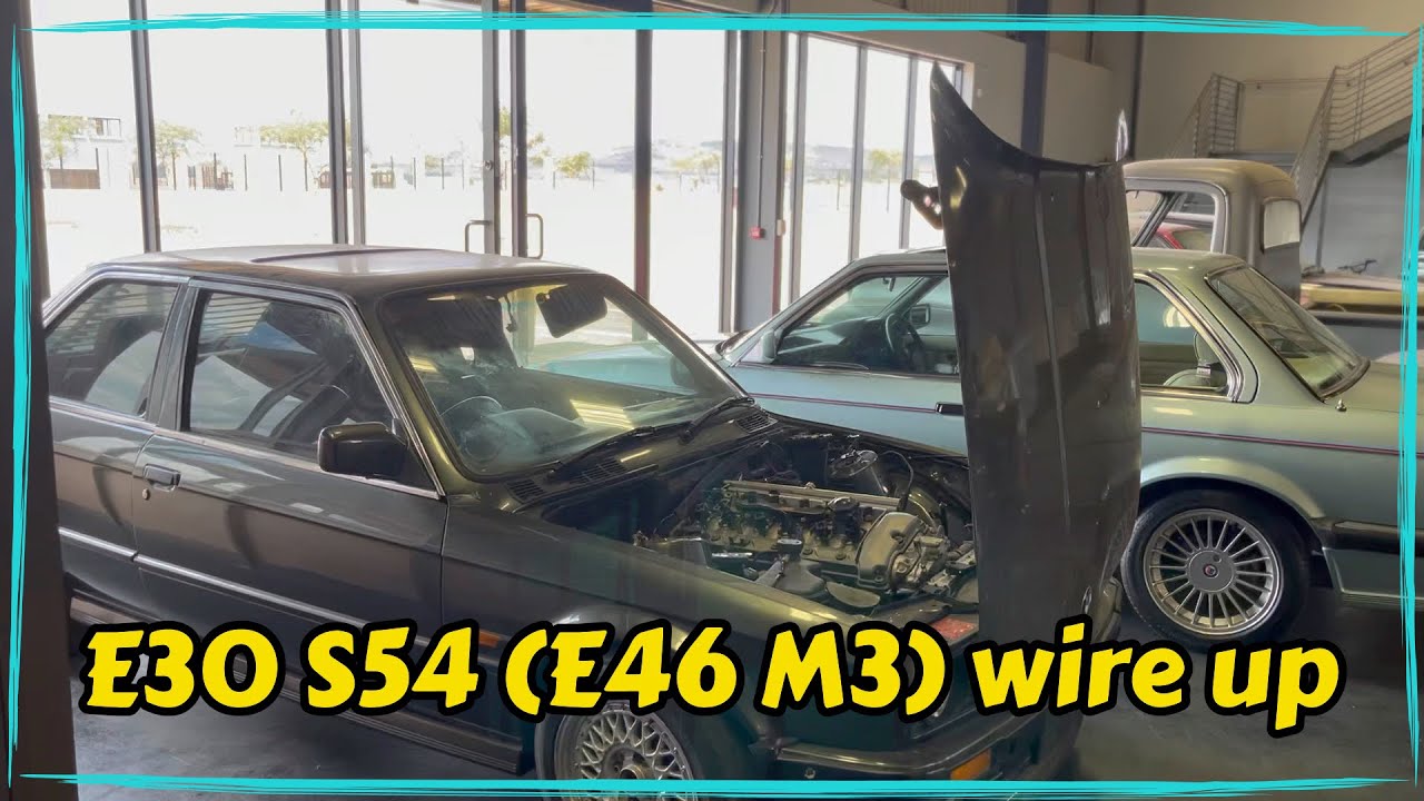 BMW E30 S54 engine loom. - YouTube