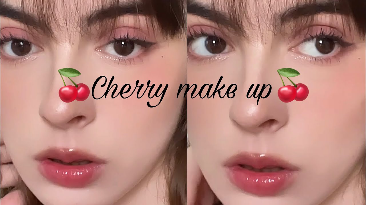 🍒Cherry Makeup Look🍒| Full Face Pinky Look - YouTube