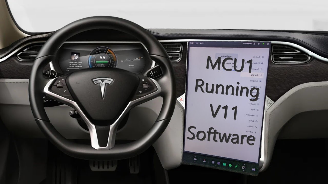 MCU1 Running v11 software - Tesla (UK) - YouTube