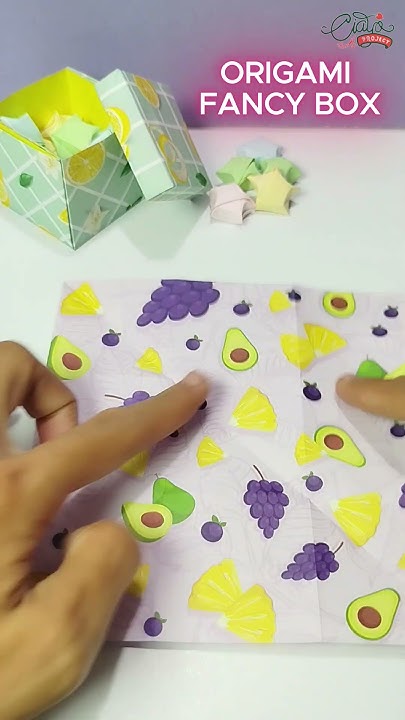 Make an easy origami fancy box storage #shorts #origami #diy # ...