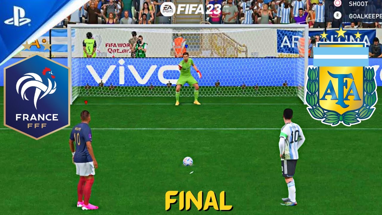 FRANCE VS ARGENTINA ! FIFA WORLD CUP FINAL ! PENALTY SHOOTOUT ! FIFA 23 ...