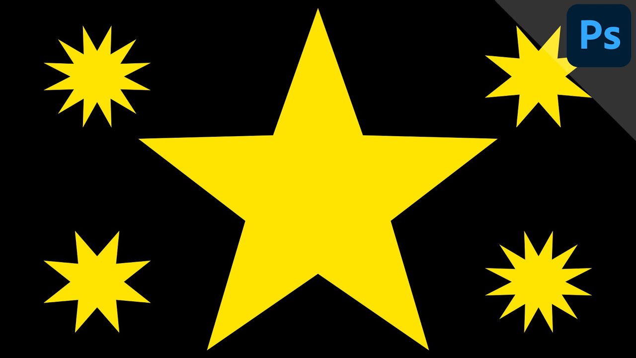 Create star shapes (2 methods) | PHOTOSHOP TUTORIAL - TIPS & TRICKS ...