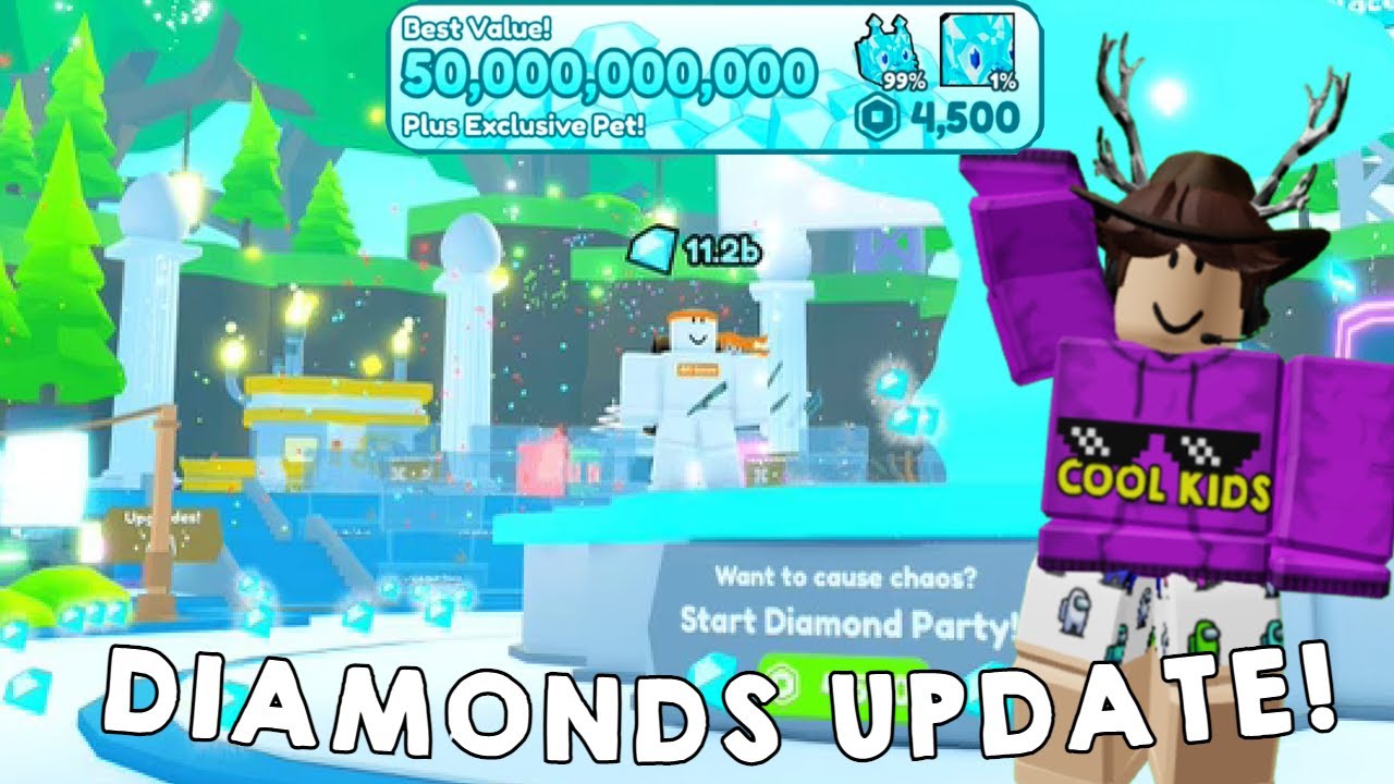 New Pet Simulator X Diamonds Update! | Roblox PSX Live - YouTube