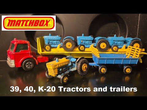 Matchbox Toys Ford Tractor and Hay Trailer (1967) - YouTube