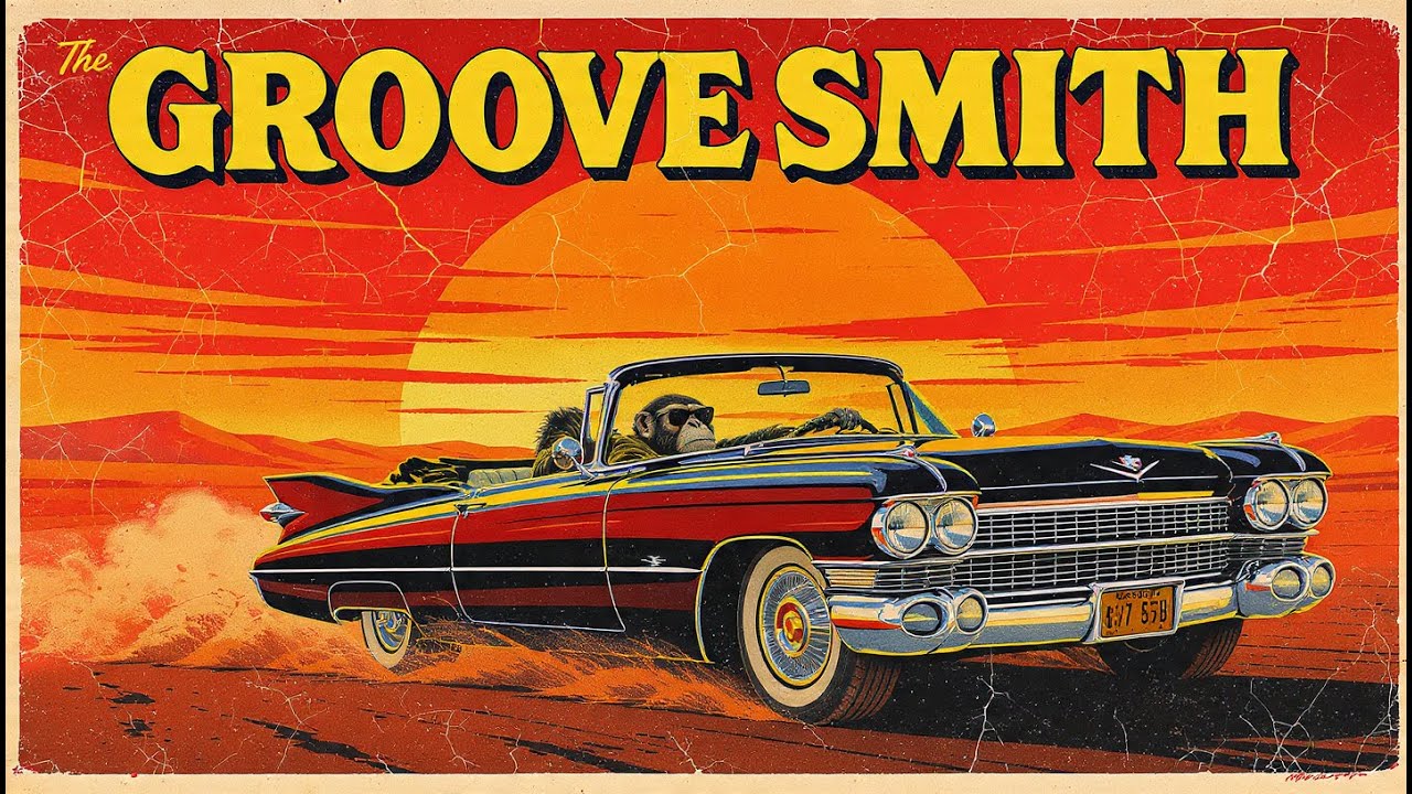 Desert Chill-Funk Drive 🚗 Vintage 70s Cadillac Vibes for Relaxing ...