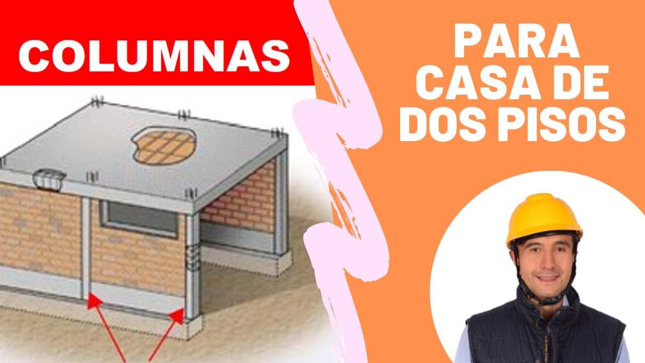 ¿Como hacer COLUMNAS para casa de dos pisos? parte #1 - YouTube