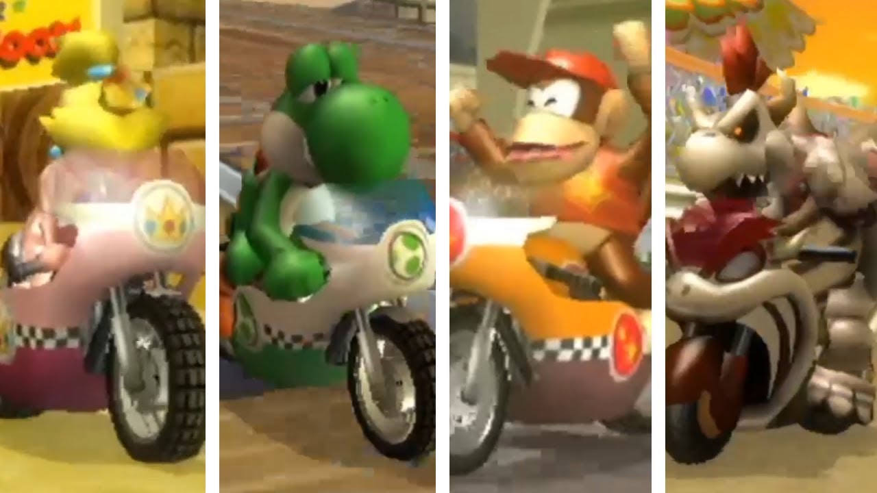 Mario Kart Wii - All Characters Losing Animations (7th Place) - YouTube