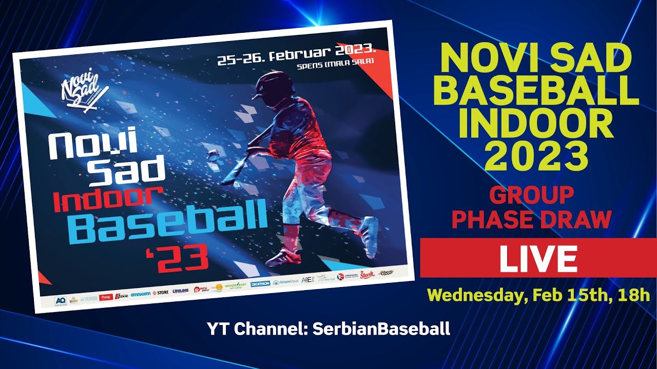 LIVE | GROUP PHASE DRAW | NOVI SAD INDOOR BASEBALL 2023 - YouTube