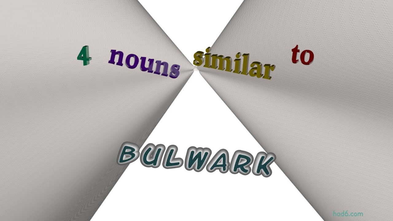 bulwark - 5 nouns similar to bulwark (sentence examples) - YouTube