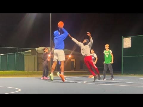 Hooping at the park with friends (game of 21) #entertainment #explore # ...