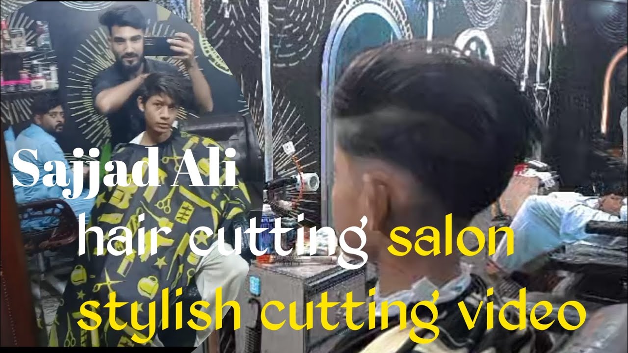 Hair cutting salon stylish cutting video (official video ) - YouTube
