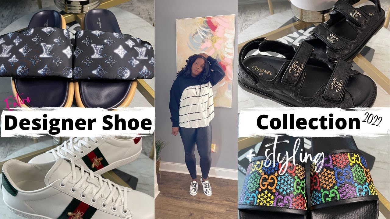 Entire Luxury Shoe Collection + Styling | Chanel, Louis Vuitton, Fendi ...