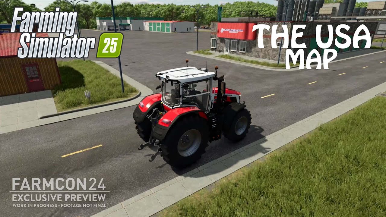 Driving around the US MAP (Riverbend Springs) | FS25 Gameplay from ...