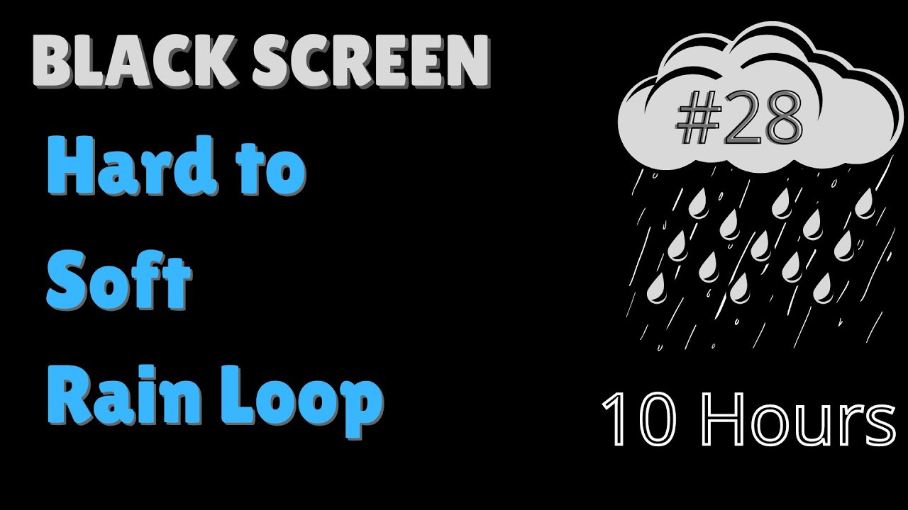 Hard to Soft Rain Loop - YouTube