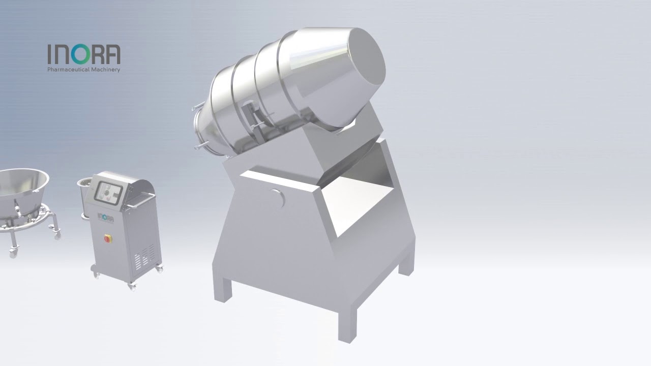 INORA 永烜機械 - Rocking Mixer 搖擺型混合機 (RKM) (Powder&Granule Mixing) - YouTube