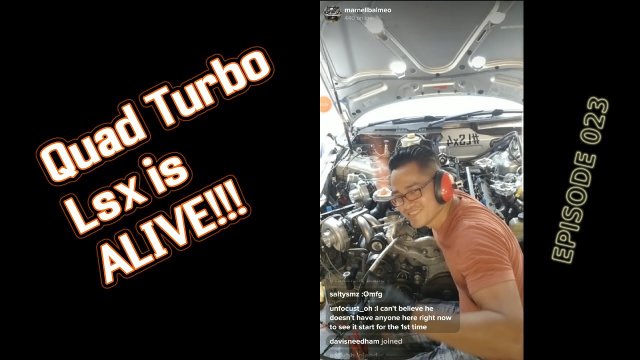 Quad Turbo LS swap is ALIVE. Live First start - YouTube