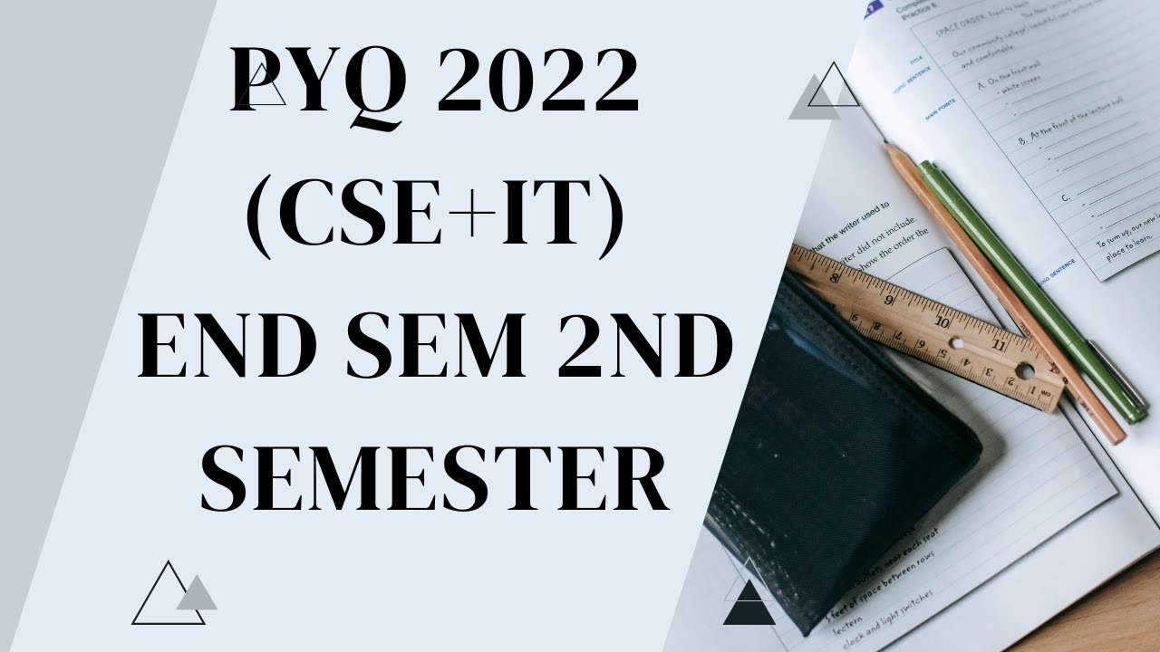 PYQ 2022 end sem 2nd semester (CSE +IT) UCET VBU Hazaribag - YouTube