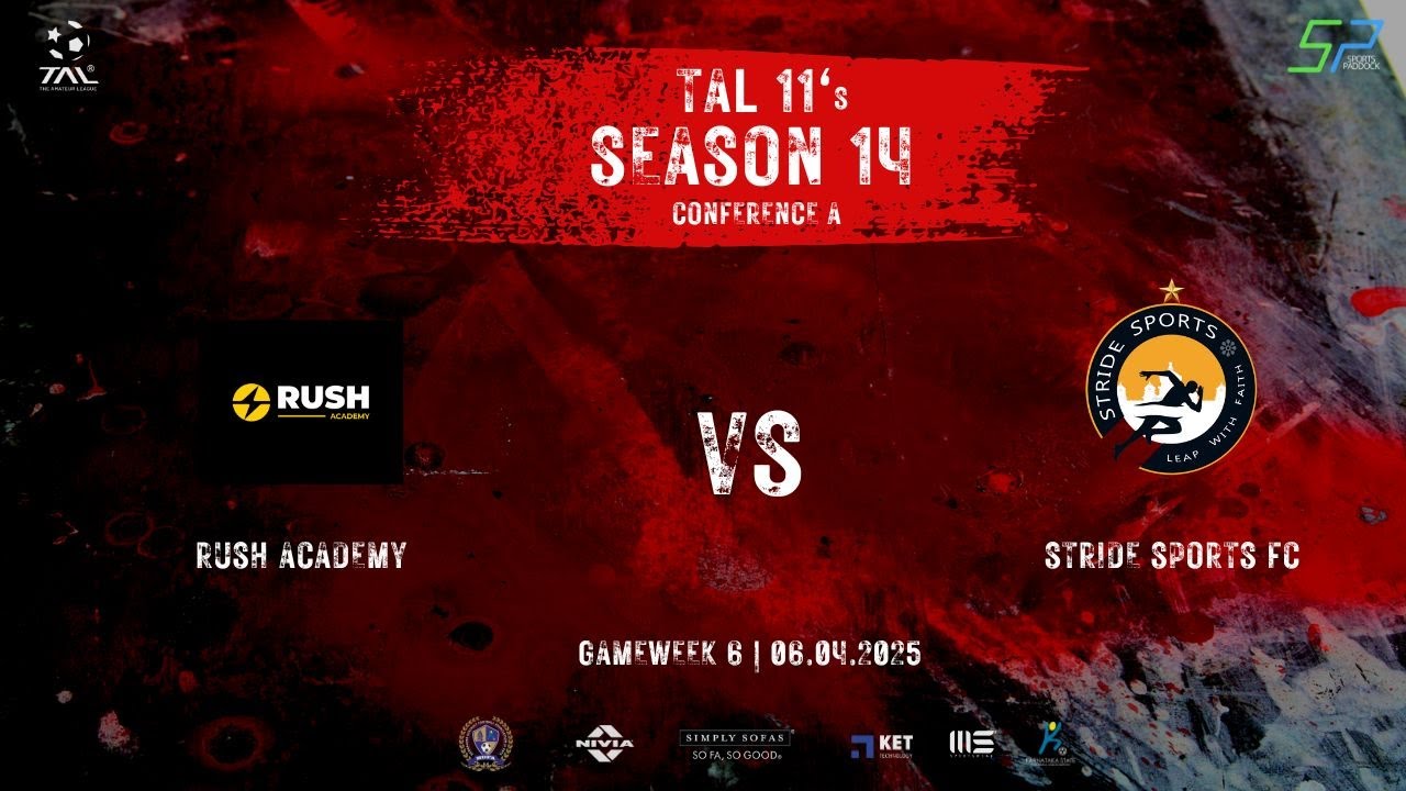 TAL B'LORE | 11's | SEASON 14 | CON 'A | GAME WEEK 6 | RUSH ACADEMY VS ...