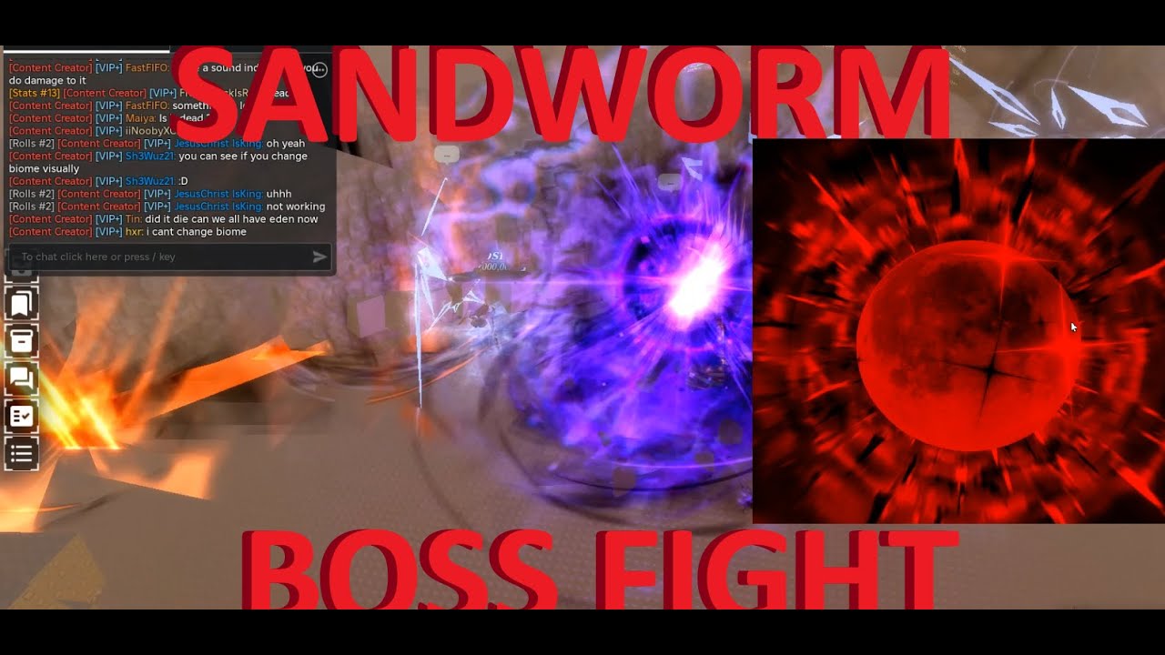 SANDWORM BOSS FIGHT CONTENT CREATOR EVENT? STIGMA! [Sol's RNG] - YouTube