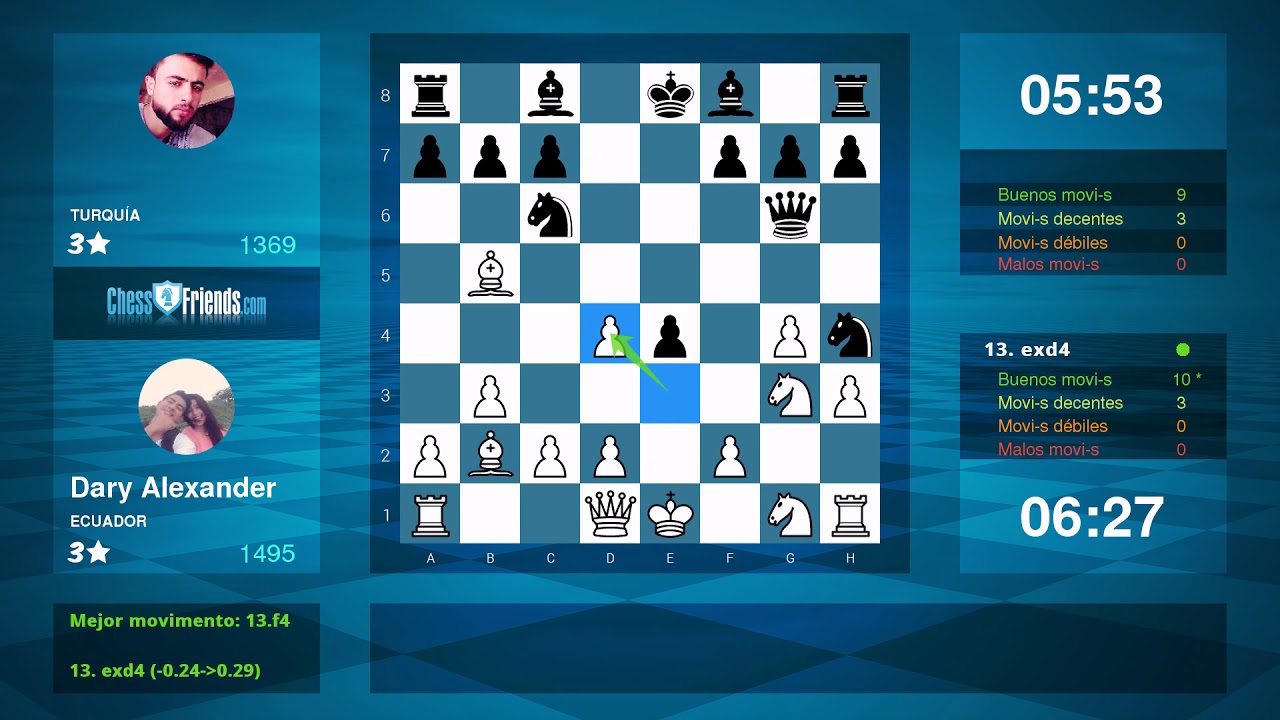 Chess Game Analysis: Dary Alexander - صلاحو ابو علي : 1-0 (By ...