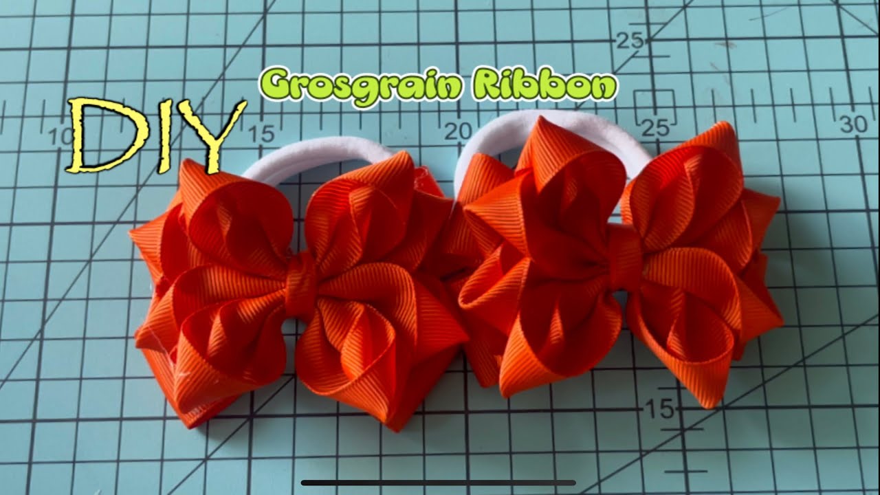 Ideas to make grosgrain Ribbon Bow #DIY #handmade #handicraft ...