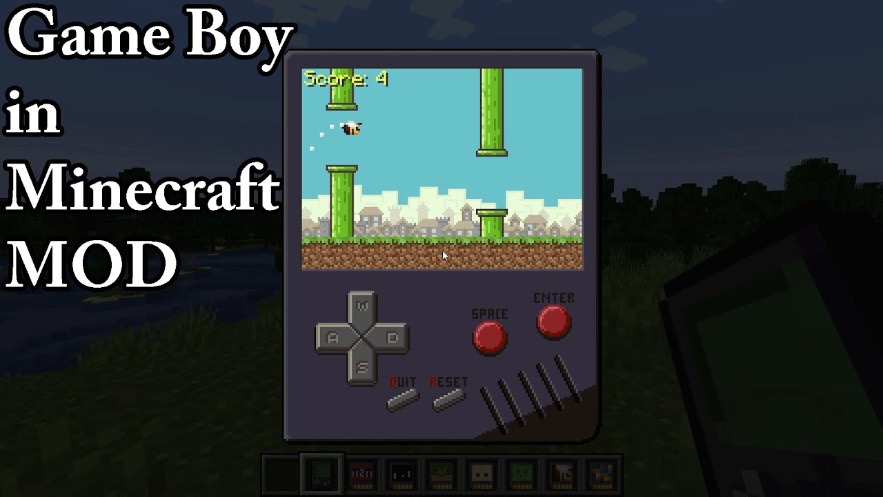 Game Boy in Minecraft Mod Review - YouTube
