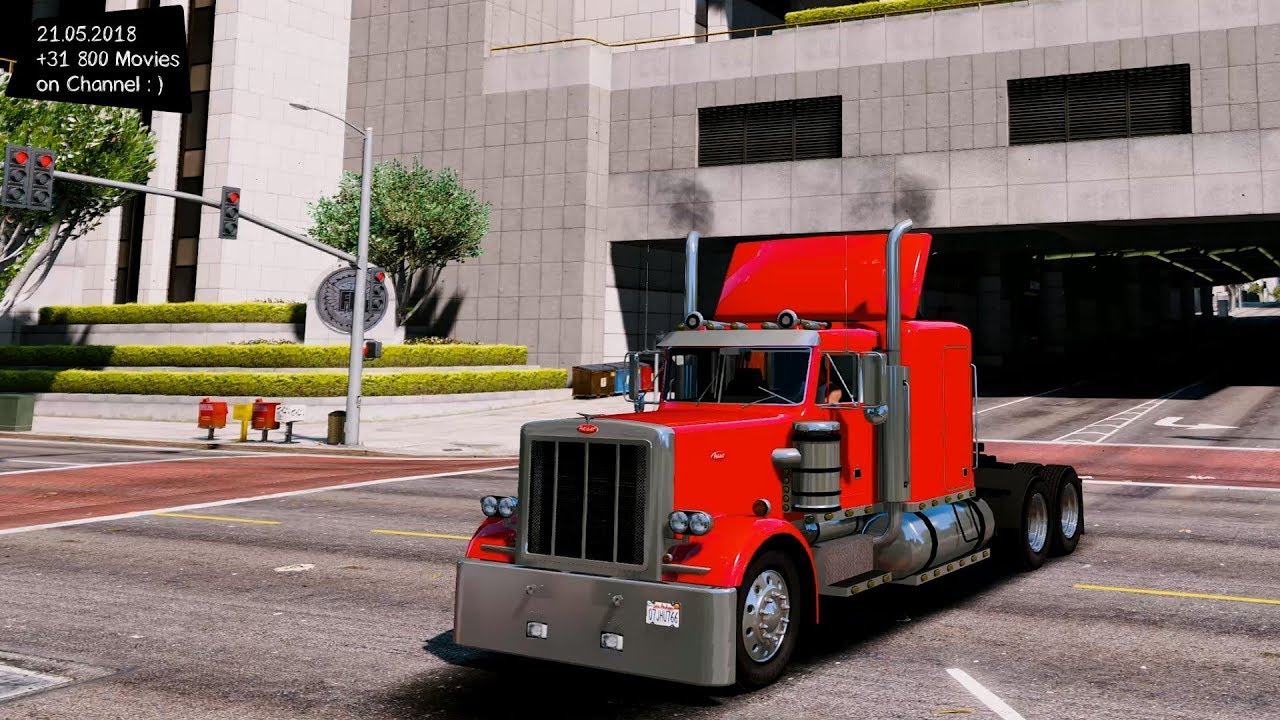 Peterbilt 379 1992 0.5 Test Drive GTA V _REVIEW - YouTube