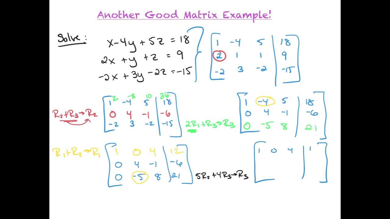 3x3 matrix example.mp4 - YouTube
