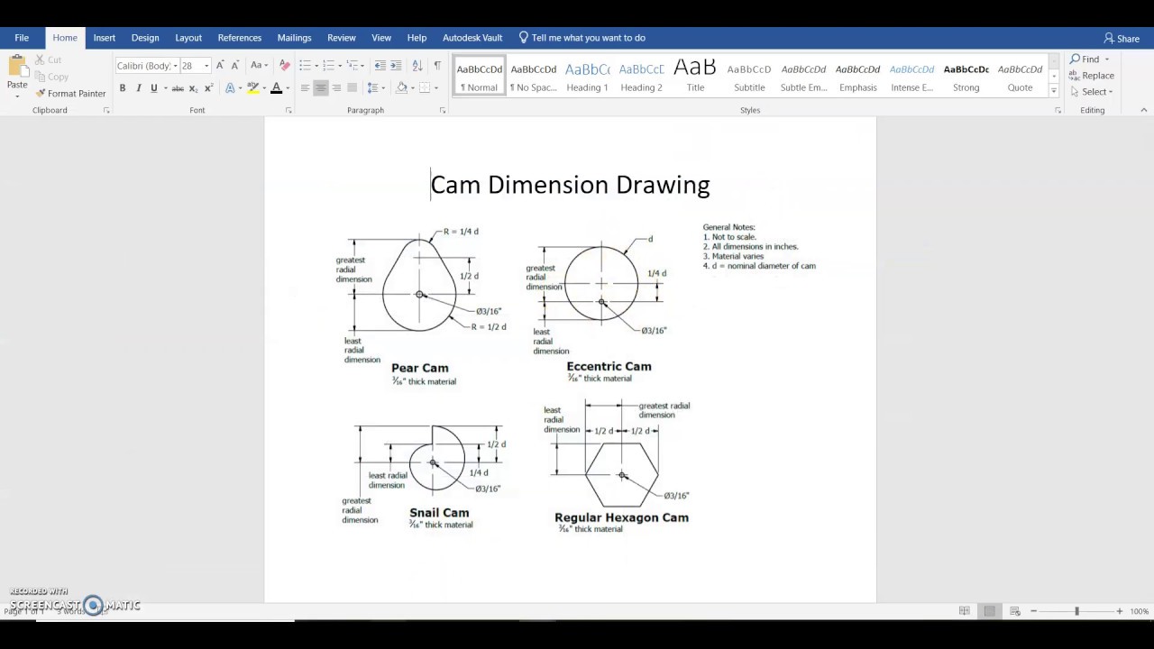 Eccentric cam using Onshape with parametric values - YouTube