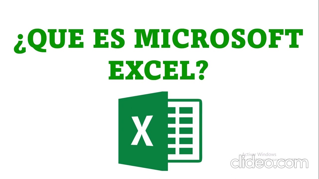 ¿QUE ES MICROSOFT EXCEL? - YouTube