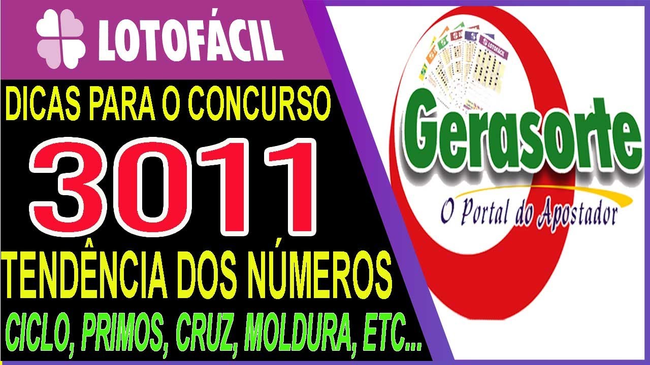 Dicas para Lotofacil 3011 Analise, Tendências e Estudos com Ferramentas ...