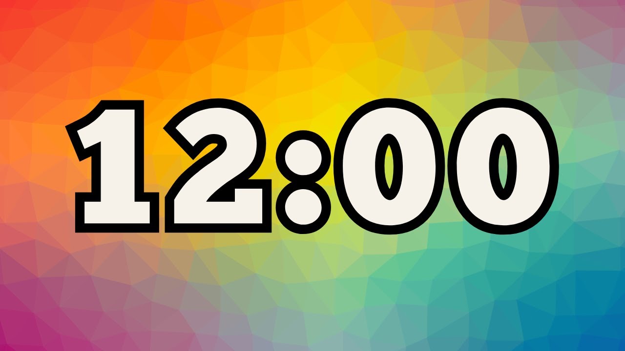 12 minutes timer - YouTube