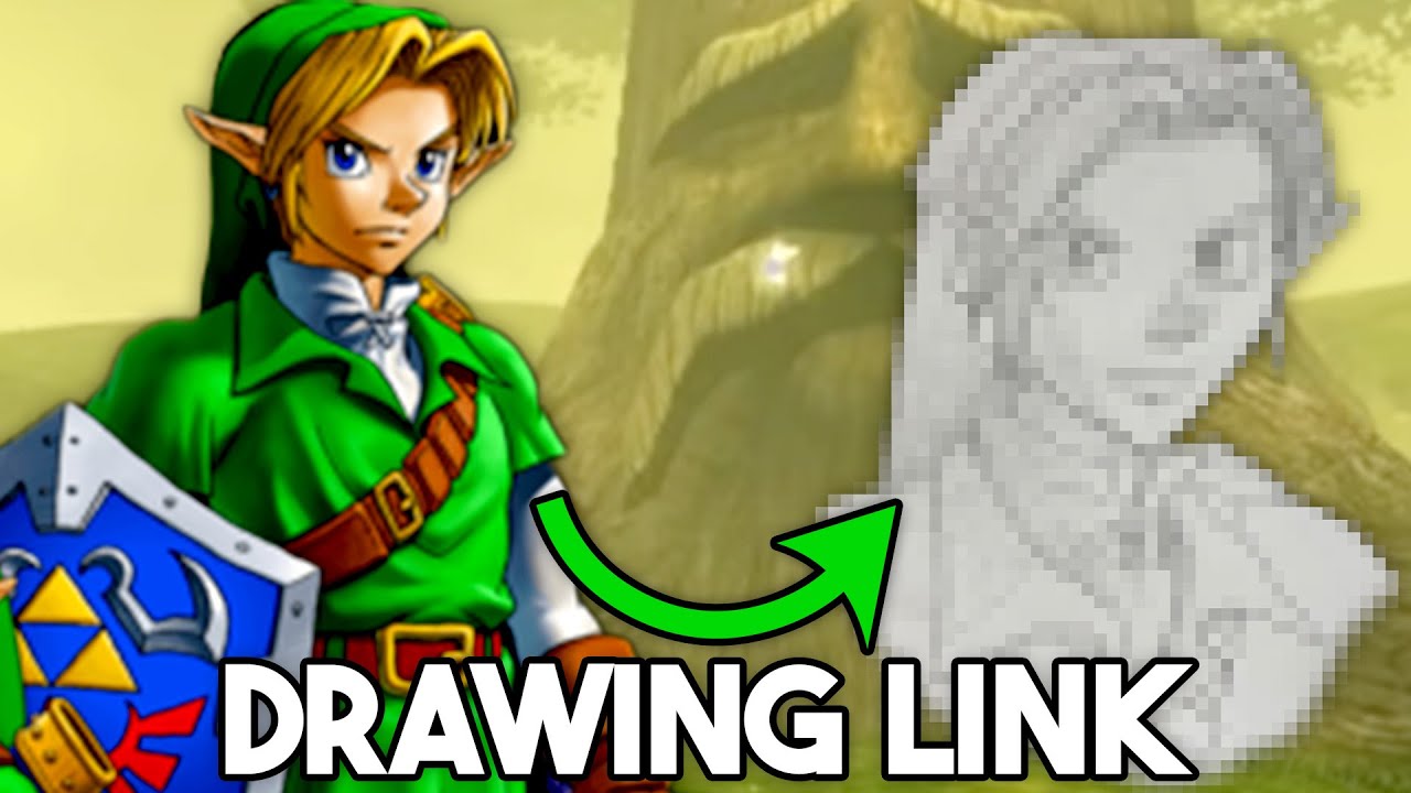 Drawing Link from Legend of Zelda - YouTube