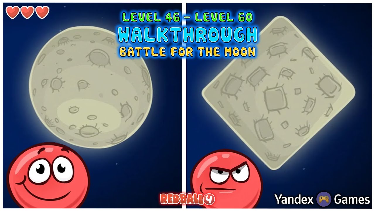 Red Ball 4 - Level 46 to 60 - Yandex Games Gameplay Walktrough Battle ...