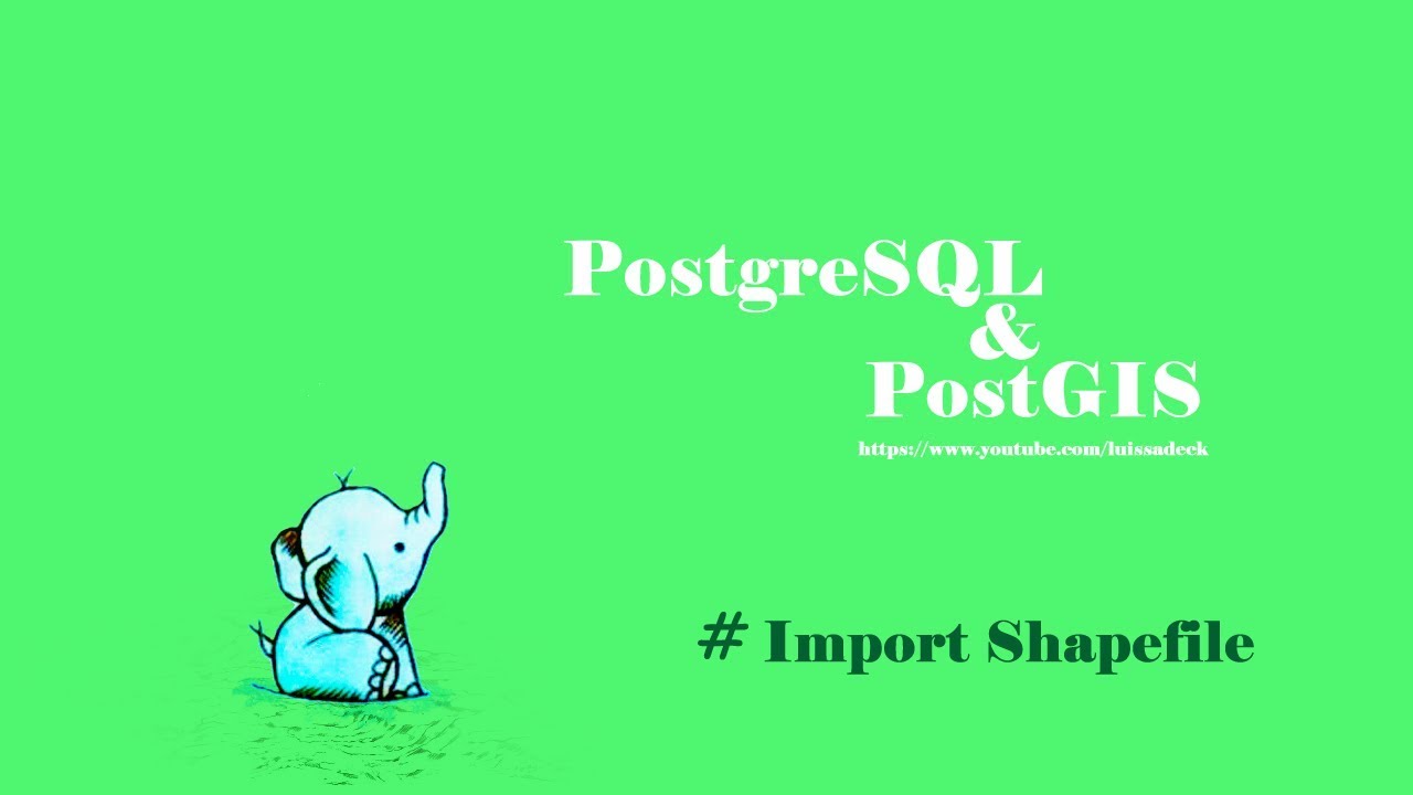 Importando Shapefile para o PostgreSQL - Shp2Pgsql - YouTube