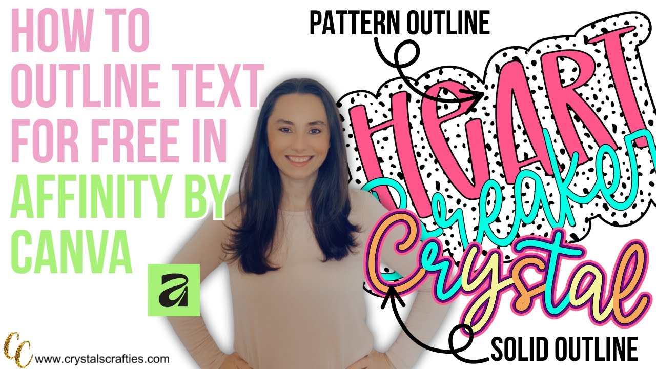 How to Outline Text | Outline your words with patterns or colors for ...