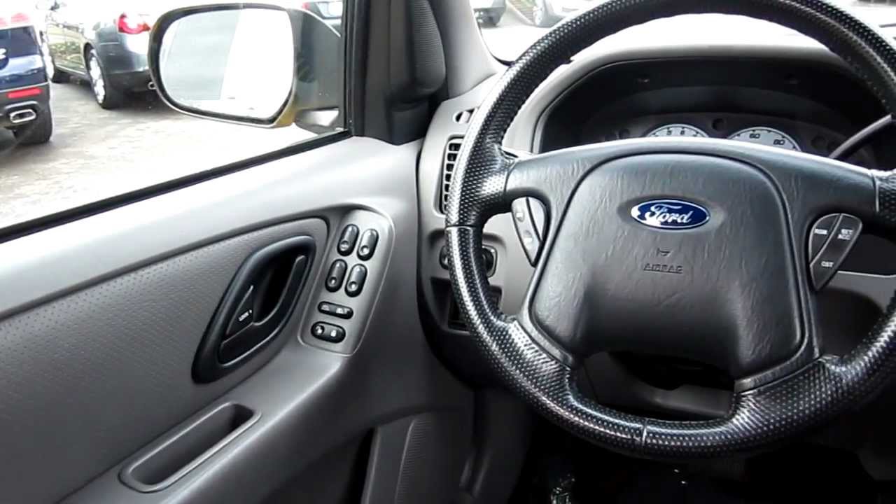 2001 Ford Escape XLT 4WD, yellow - Stock# 6065823 - Interior - YouTube