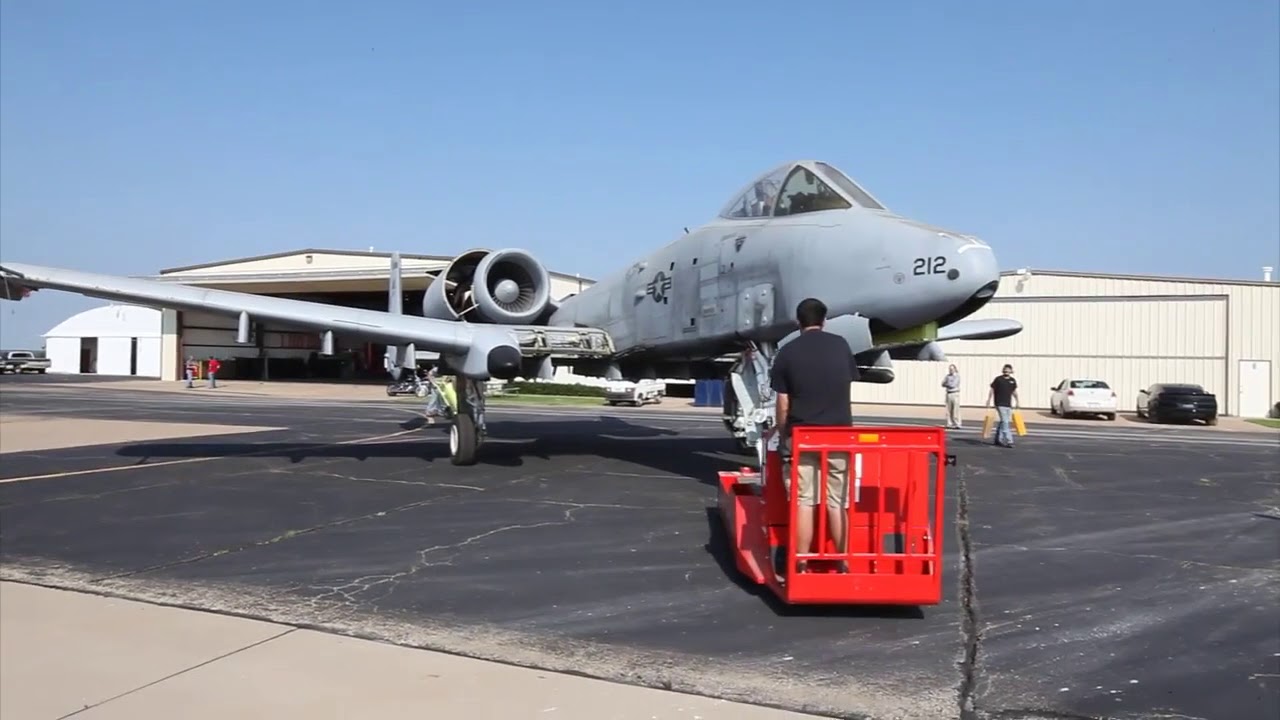 Warthog into a weather plane (2014-07-24) - YouTube