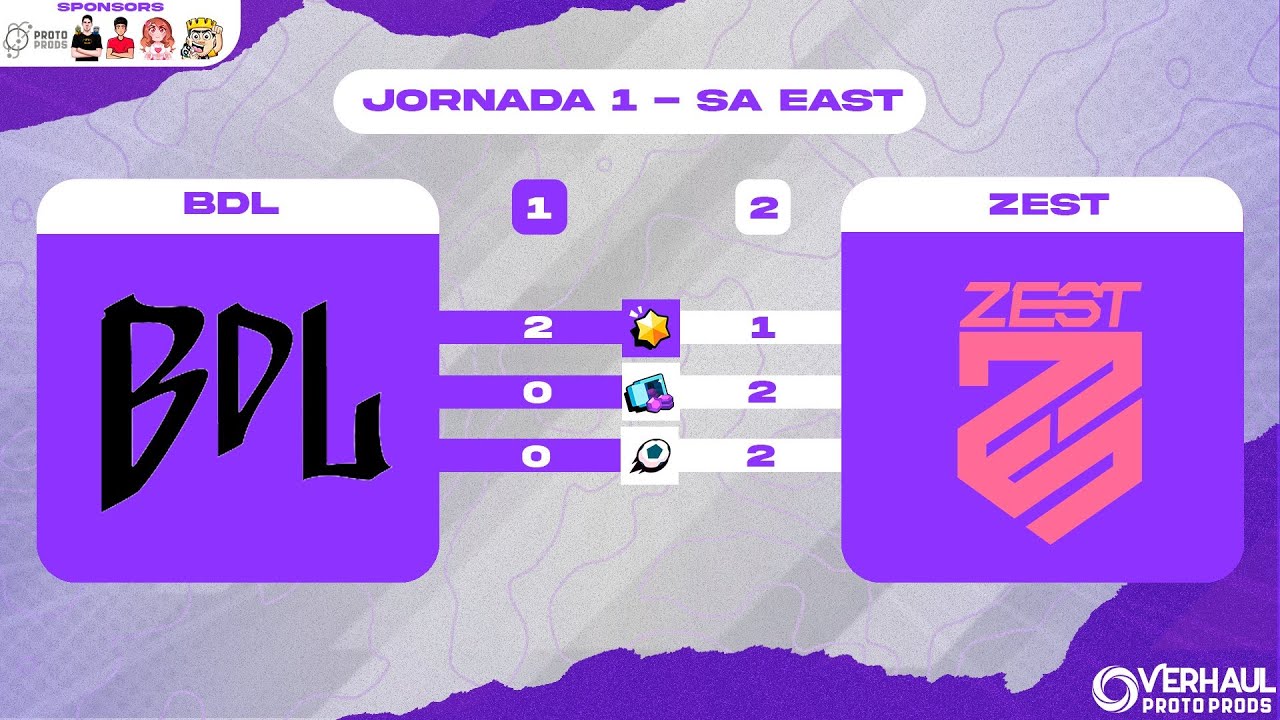 *BANDO DE LOUCOS VS ZEST* OVERHAUL SA EAST JORNADA 1 | BRAWL STARS ...