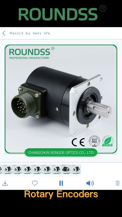 Roundss incremental encoders optical #motorshaftencoder #encodersensor #quadrature encoder - YouTube