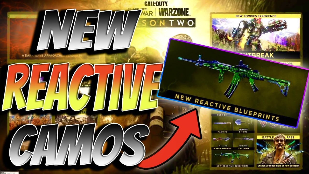 REACTIVE CAMOS in COLD WAR?!? (Cold War Season 2 NEW MASTERY CAMO ...