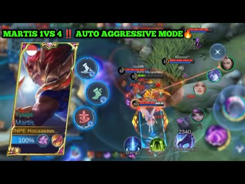 1VS 4🔥BUILD TERBARU HYPER MARTIS BIKIN MUSUH AUTO SUREND | BEST BUILD ...