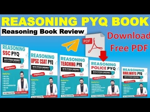 Reasoning book Piyush Varshney | Reasoning PYQ Book by Piyush Varshney ...