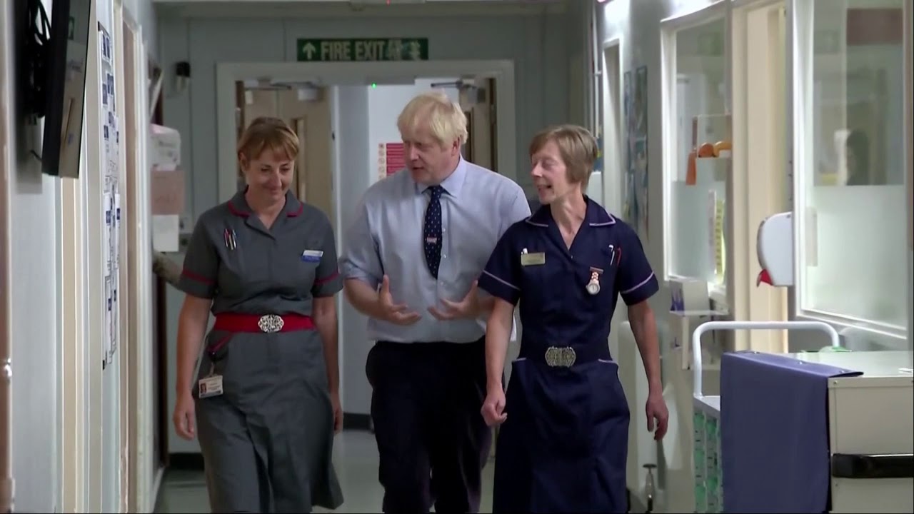 UK PM Johnson visit hospital today - YouTube