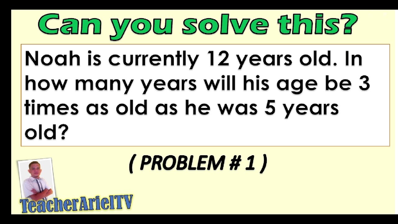 Solving word problem 1 - YouTube