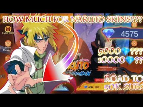 HOW MUCH 💎/DIAMONDS FOR ALL NARUTO SKINS IN NARUTO SHIPPUDEN PHASE 2 EVENT | MLBB