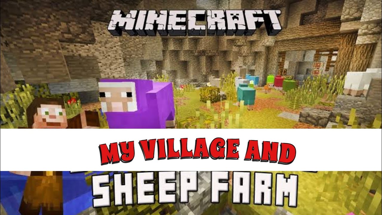 I MADE SHEEP FARM AND VILLAGE IN minecraft | minecraft world - YouTube
